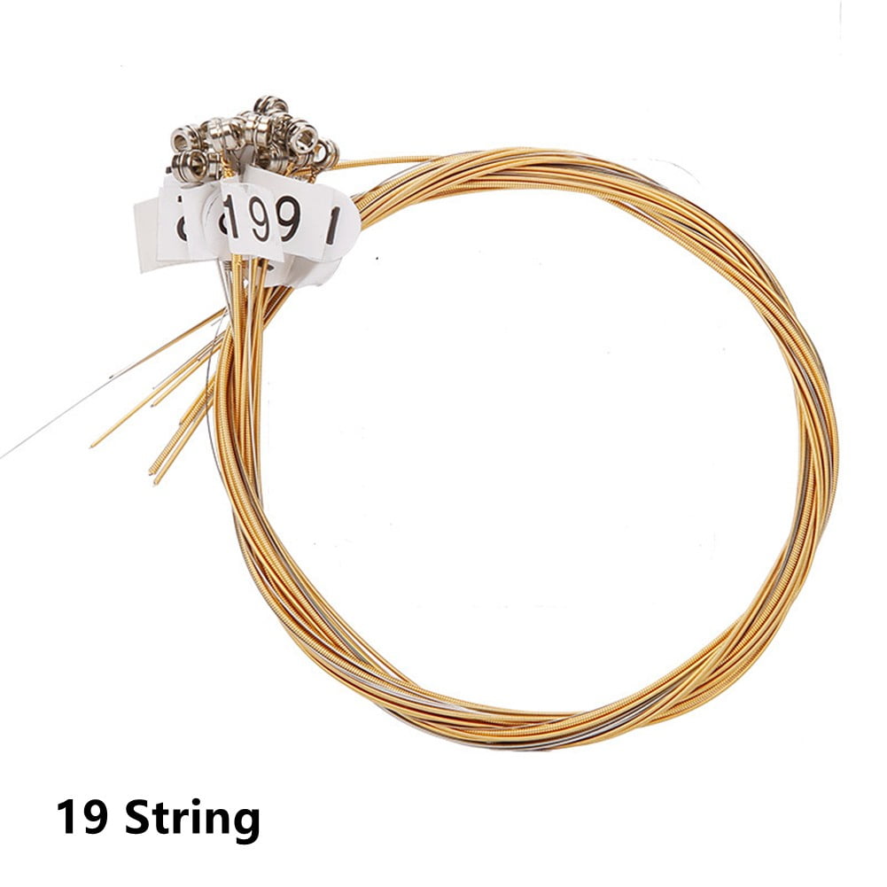 15/16/19/21/24Strings Lyre Brass Strings Set Lyre Harp Nylon String ...
