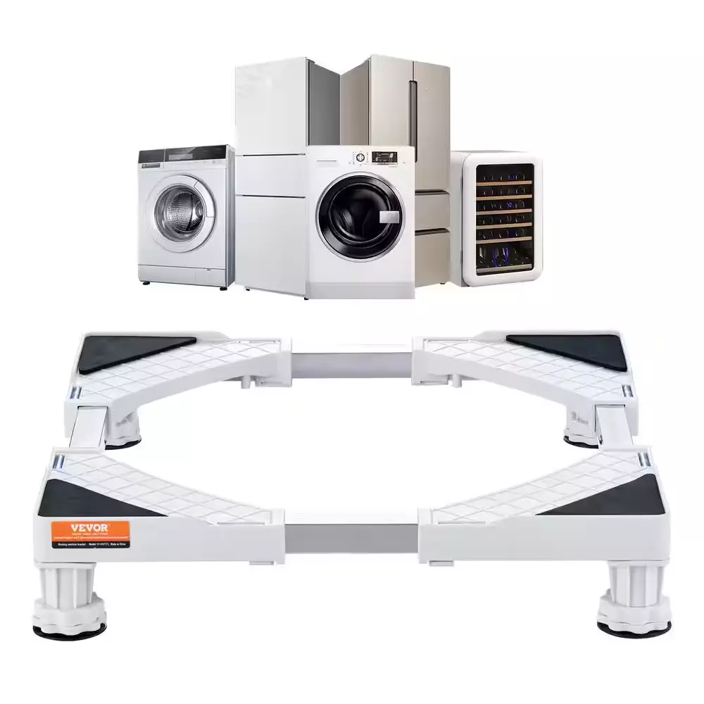 15.16 In. W Universal Laundry Pedestal Washing Machine Base White with ...