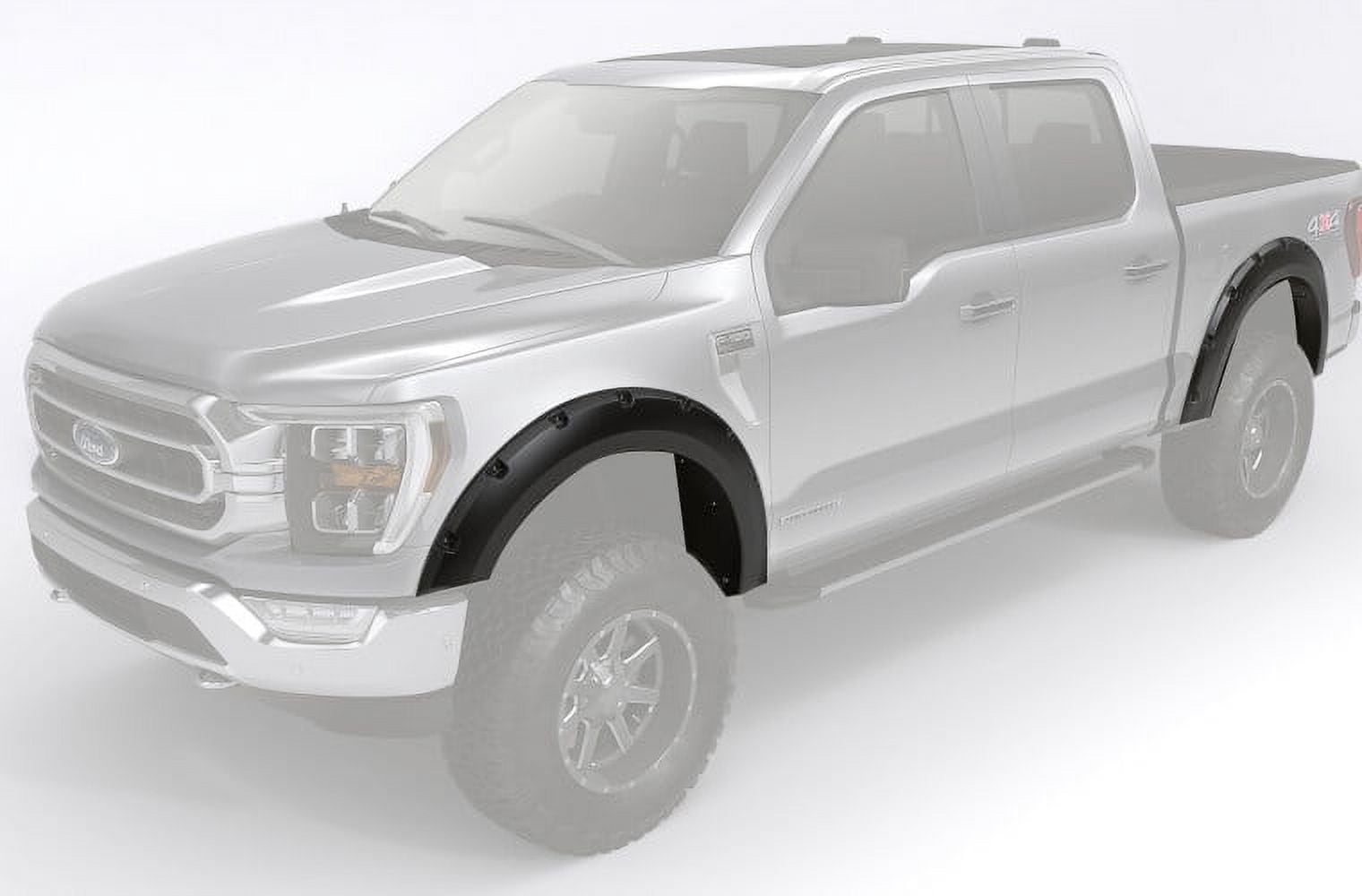 15-17 Ford F150 Forge Fender Flares Black 4Pcs - Walmart.com