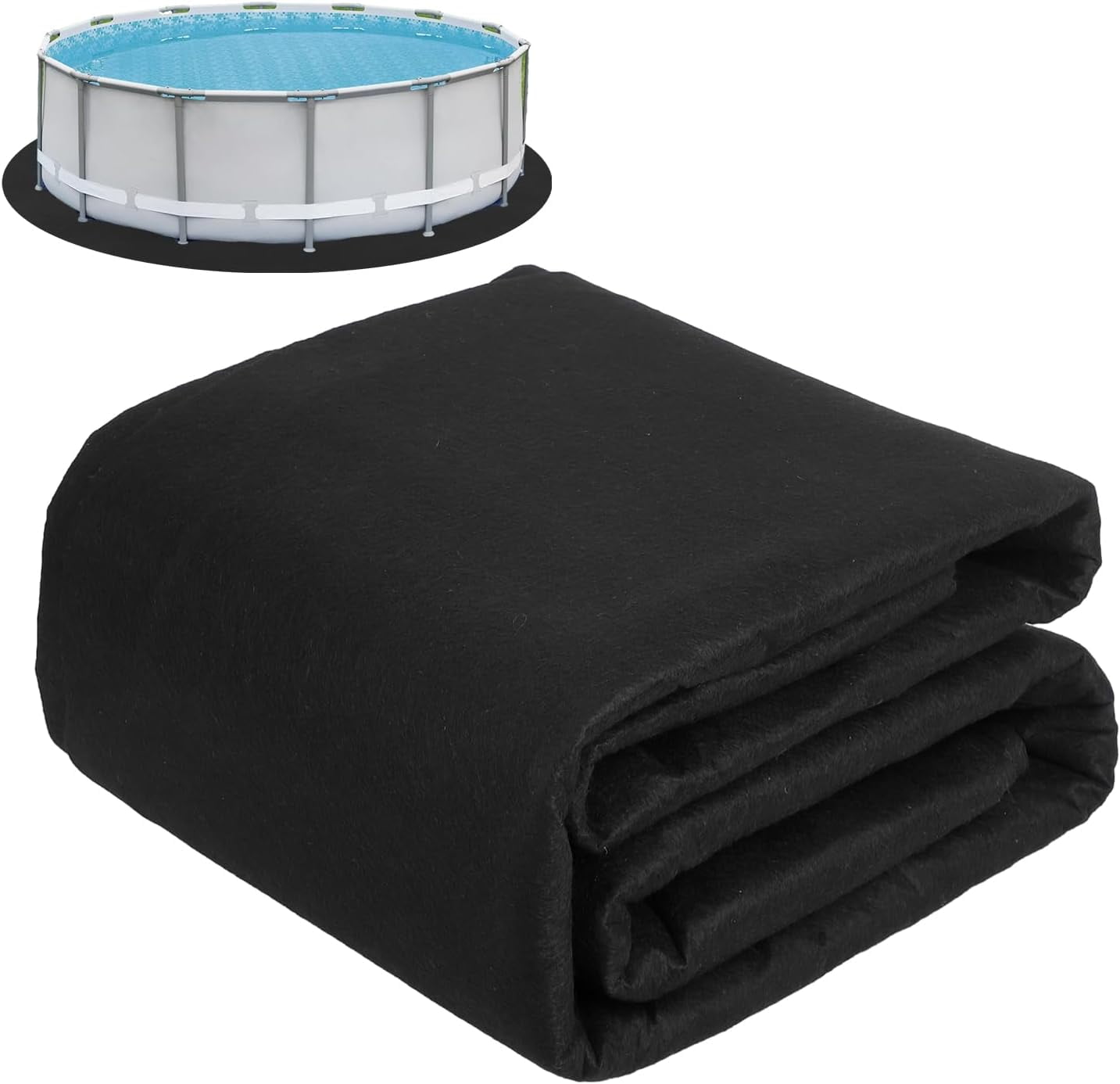 15/18/24 Ft Round Above Ground Pool Liners, Geotextile Material ...