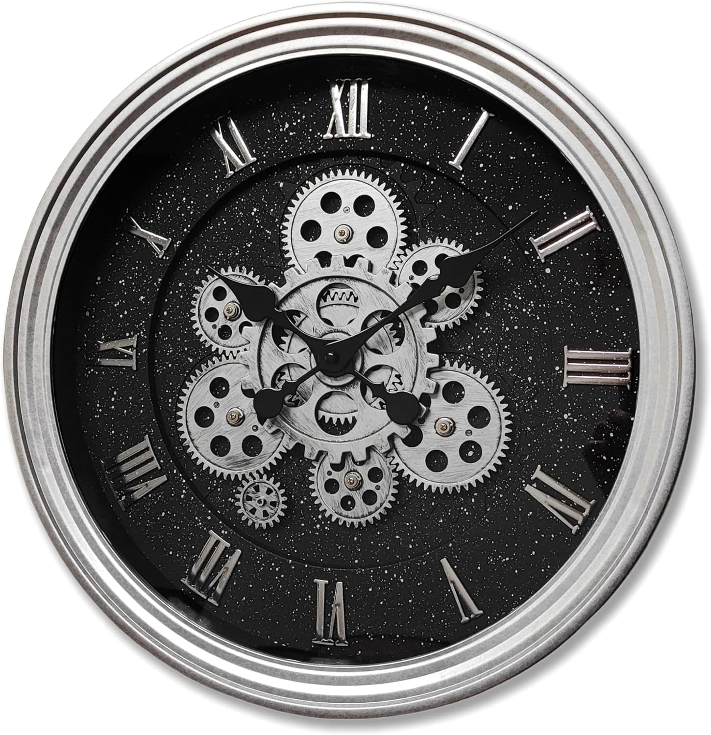 15.2 Inch Large Gear Clock Real Gears Moving Wall Clock, Vintage ...