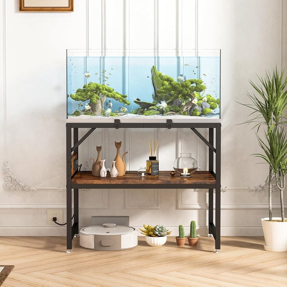 15-20 Gallon Fish Tank Stand with Power Outlets,Aquarium Stand with 2 ...