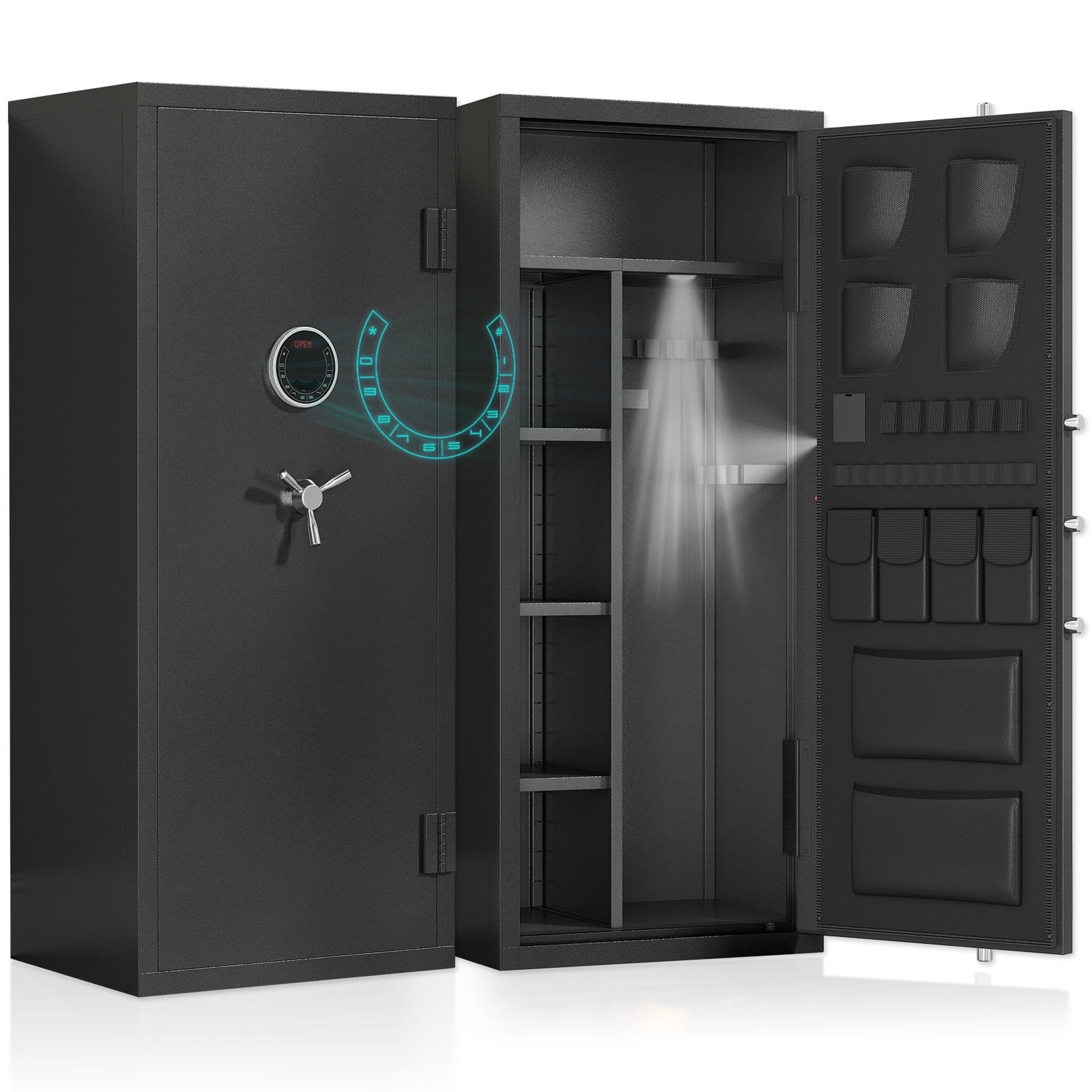 15-20 Gun Safe, Large Gun Safe for Pistols, Unassembled Safe with ...
