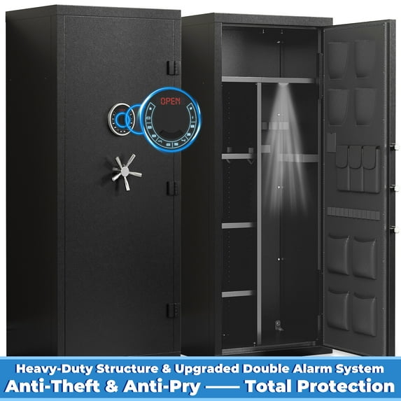 15-20 Gun Safe, Large Gun Safe for Shotguns and Pistols, Unassembled ...
