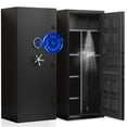 15-20 Large Gun Safe, Fingerprint Gun Safe for Pistols with LCD Keypad ...