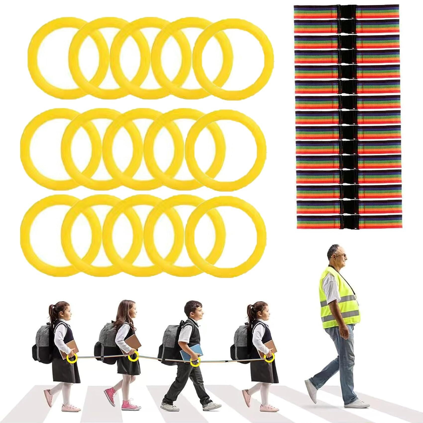 15/20 Sets Walking Rope for Preschool Toddlers Walking Rope Kids ...