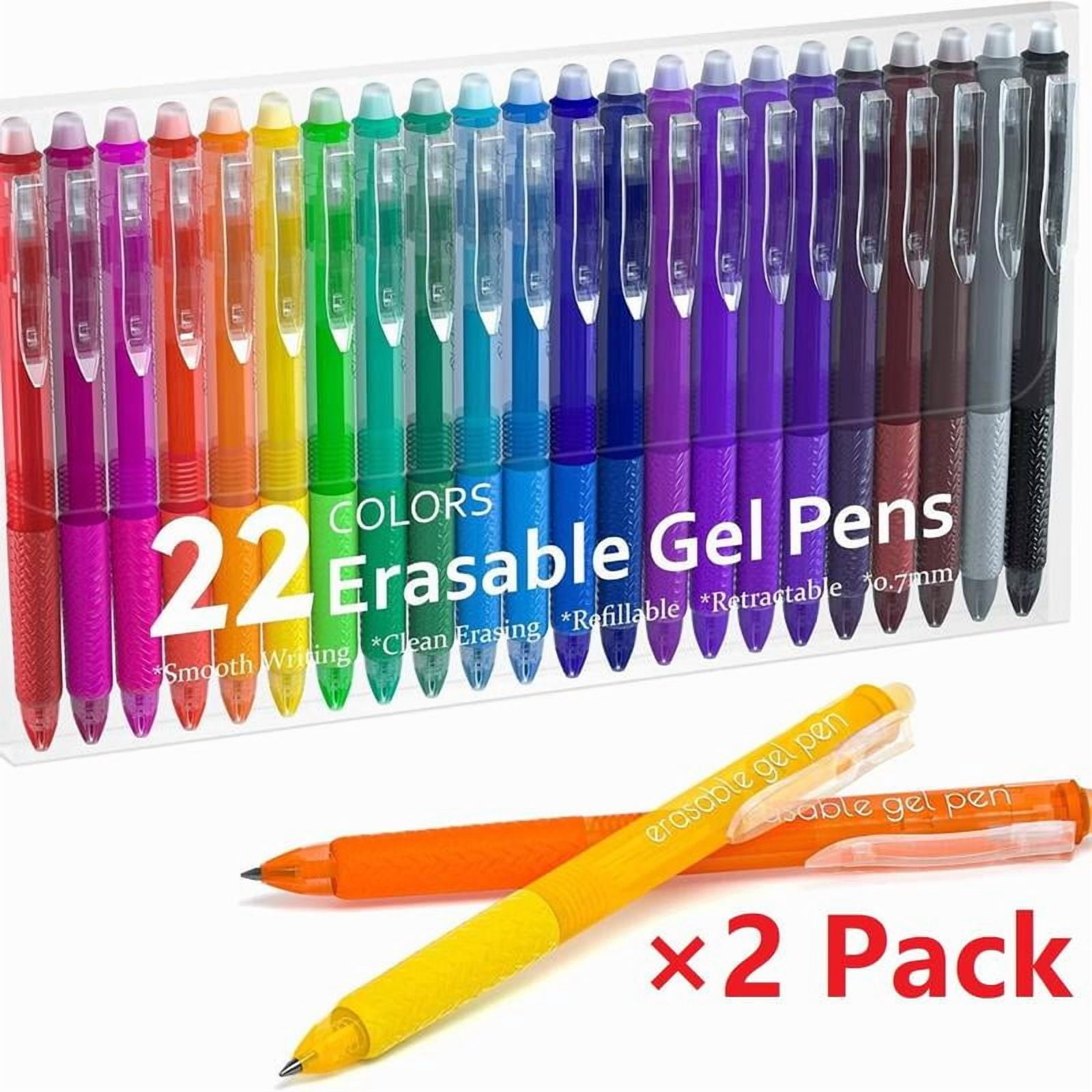 15/22/26 Pack Erasable Gel Pens, Retractable Fine Point Clicker Pens in ...