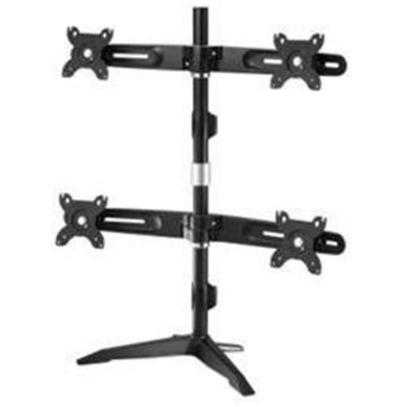 15 - 24 in. Networks Stand Based Quad Monitor Mount, Multicolor ...