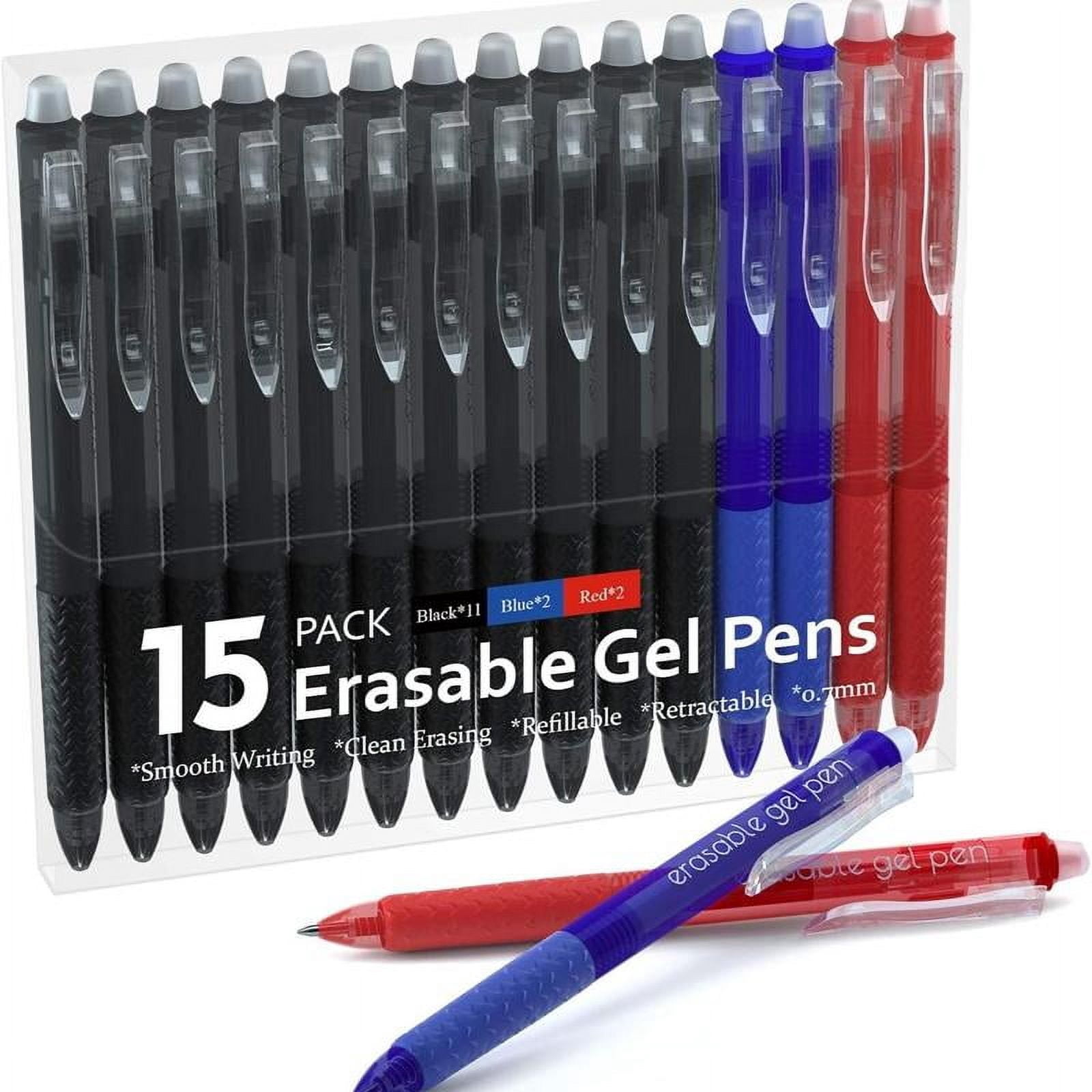 15/26 Pack Erasable Gel Pens, Retractable Fine Point Clicker Pens in 15 ...