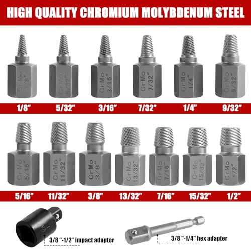 15/27Pcs Screw Extractor Set, Hex Head Easy Out Bolt Extractor Set ...
