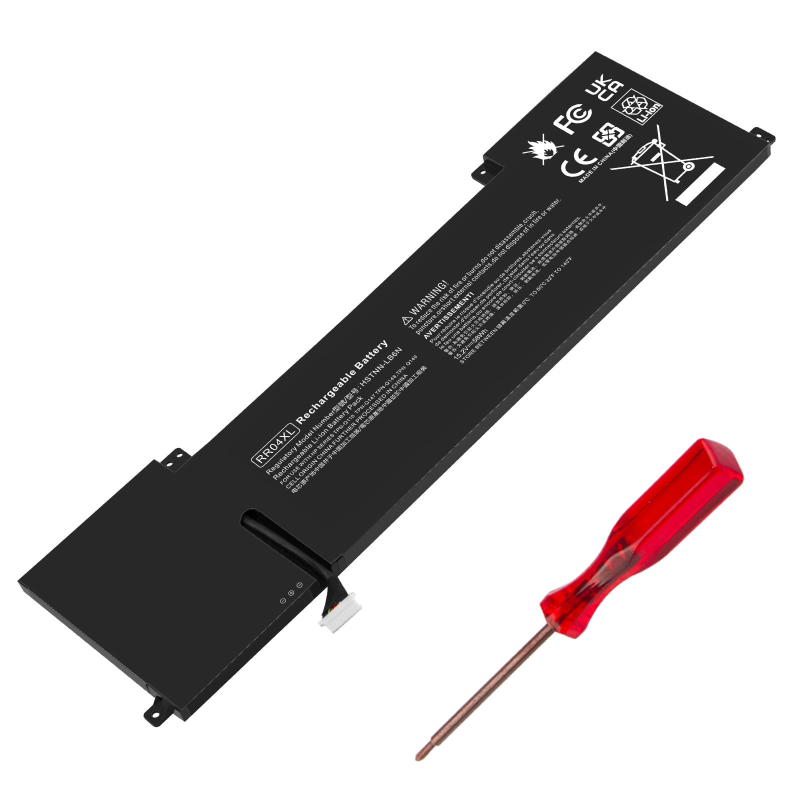 15.2V 58Wh Laptop Battery RR04 Compatible with HP Omen 15 15-5014TX TPN ...