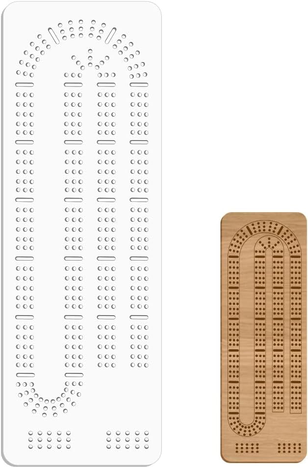 15.2x5.2Inch Acrylic Cribbage Board Template 3-Track DIY Router Guide ...