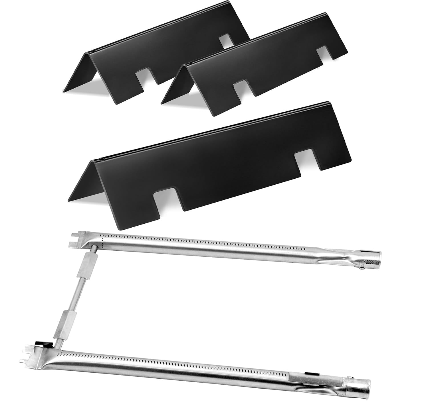 15.3" 7635 Flavorizer Bars & 69785 Grill Burner Tube Replacement for ...
