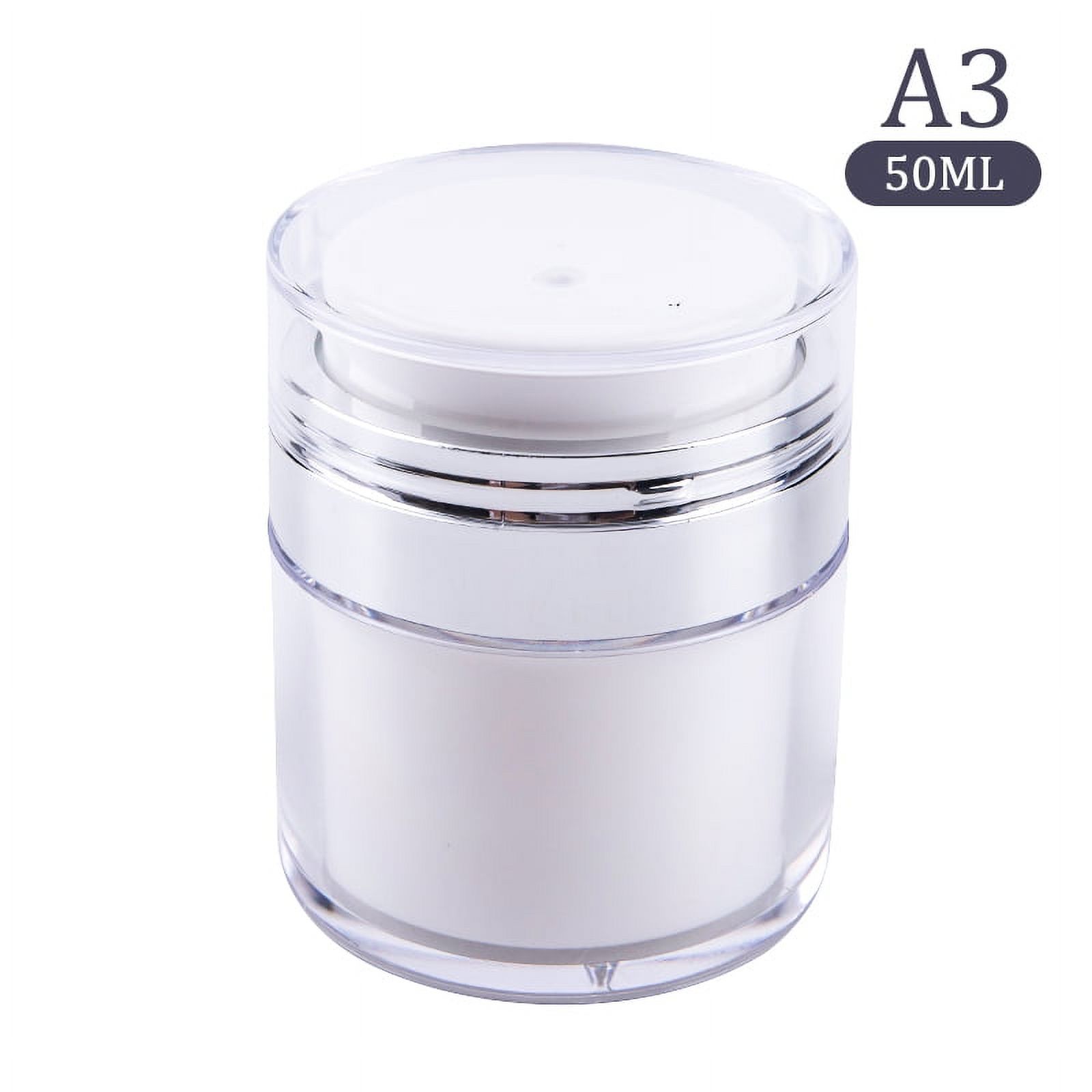 15/30/50ml Airless Pump Cosmetic Jar Empty DIY Lotion Face Cream Refillable - Walmart.com