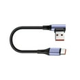 15/30cm Long USB to Type C Charging Cable Short Fast Data Cord Wire ...