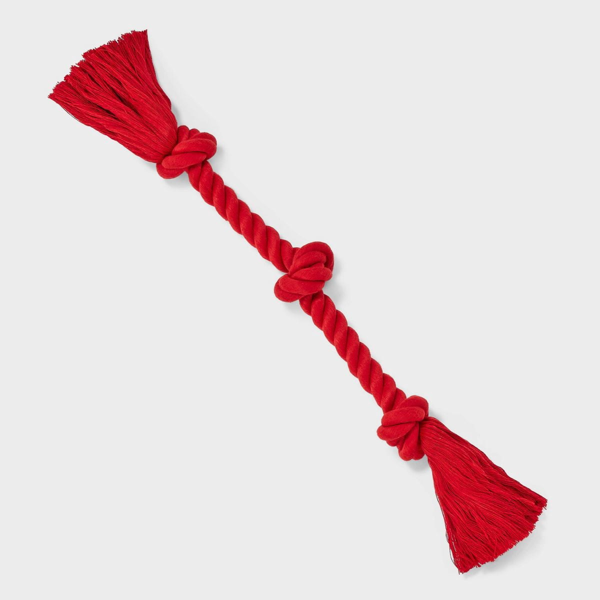 15" Rope Dog Toy - Boots & Barkley Red: Cotton, For Chew, Tug, Fetch ...