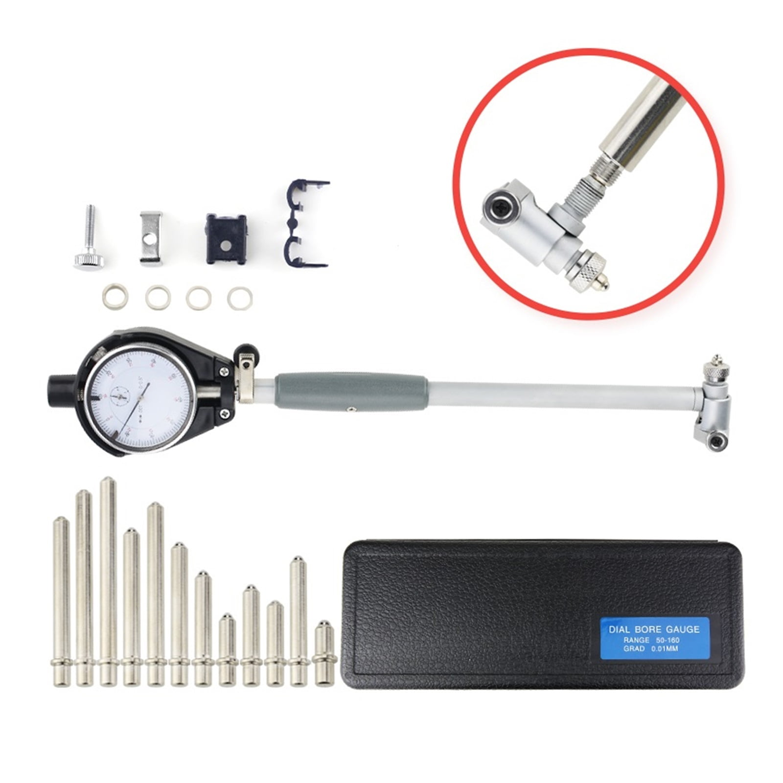 15-35-50-160mm Bore Dial Bore Gauge Dial Indicator Inner Diameter Gauge ...