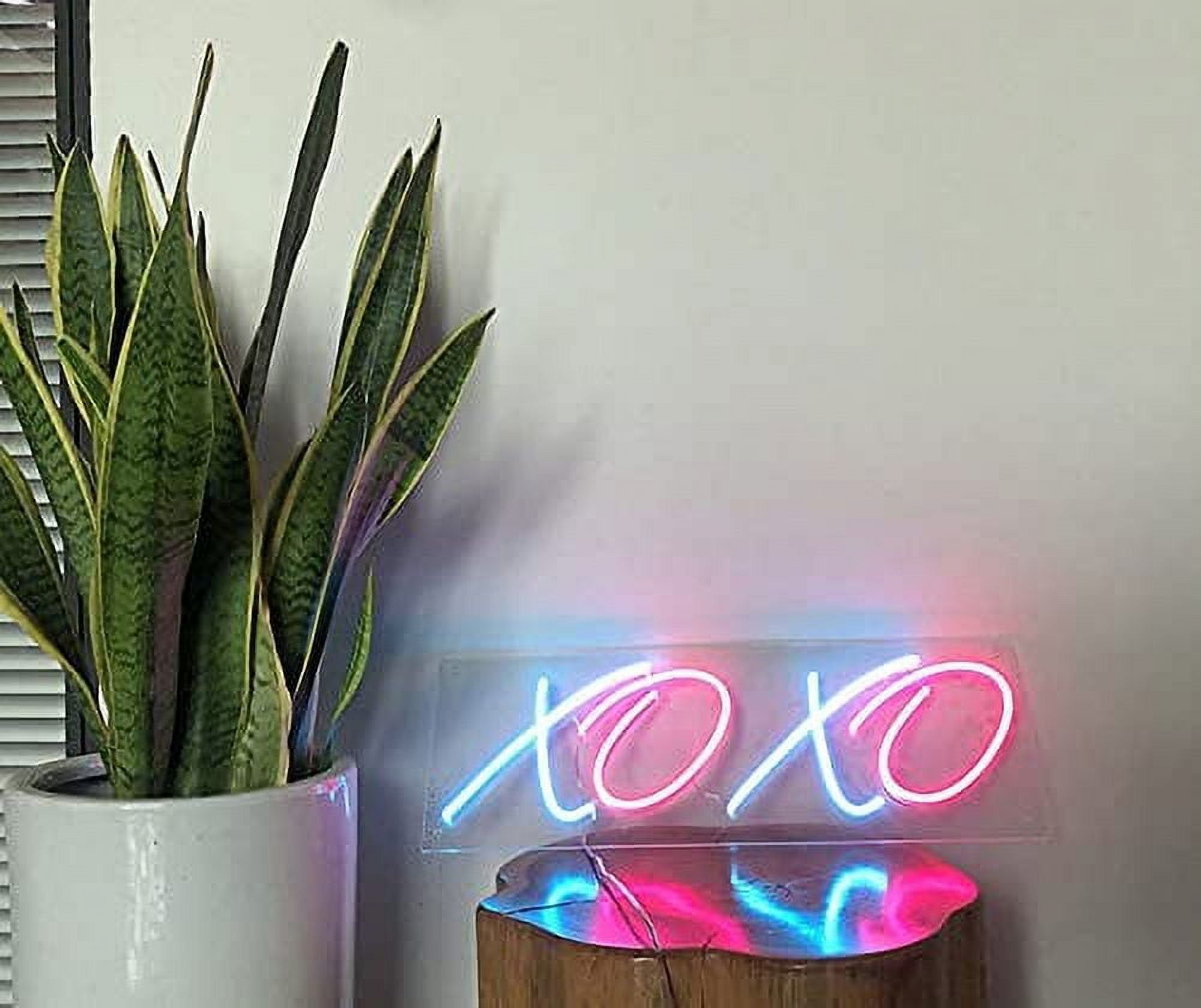 15.35"x5.31"XOXO Neon Light Sign LED Night Lights USB Operated ...