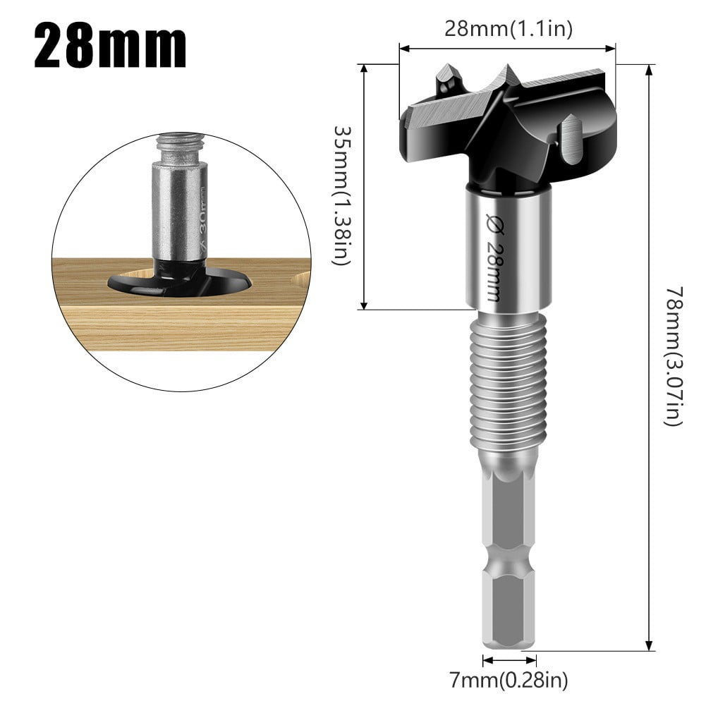 15-35mm Concealed Hinge Drill Bits Woodworking for Hole Drilling Guide ...