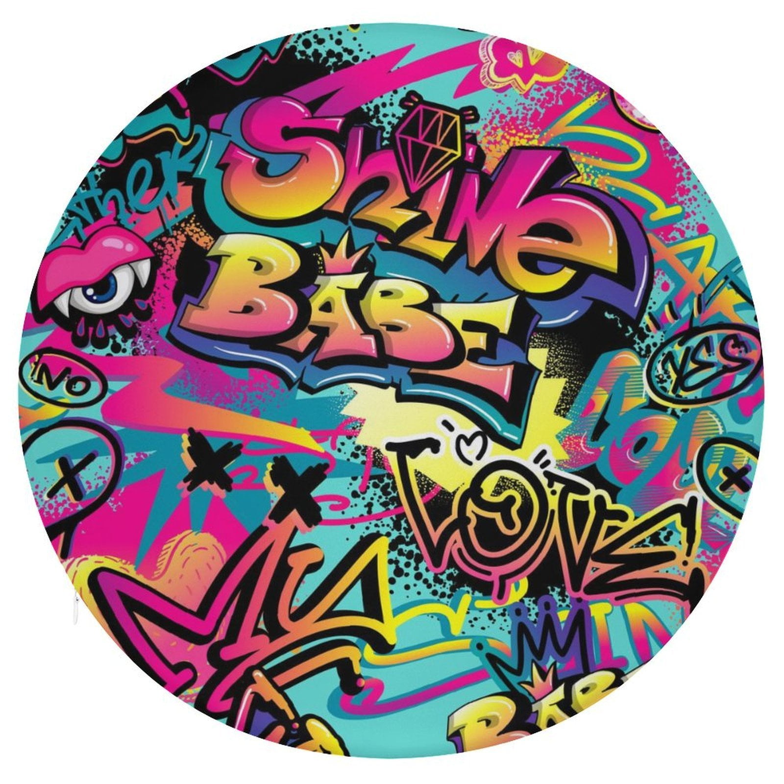 15.3in Round Cushion Is Not Easy To Deform Durable Breathable Four ...