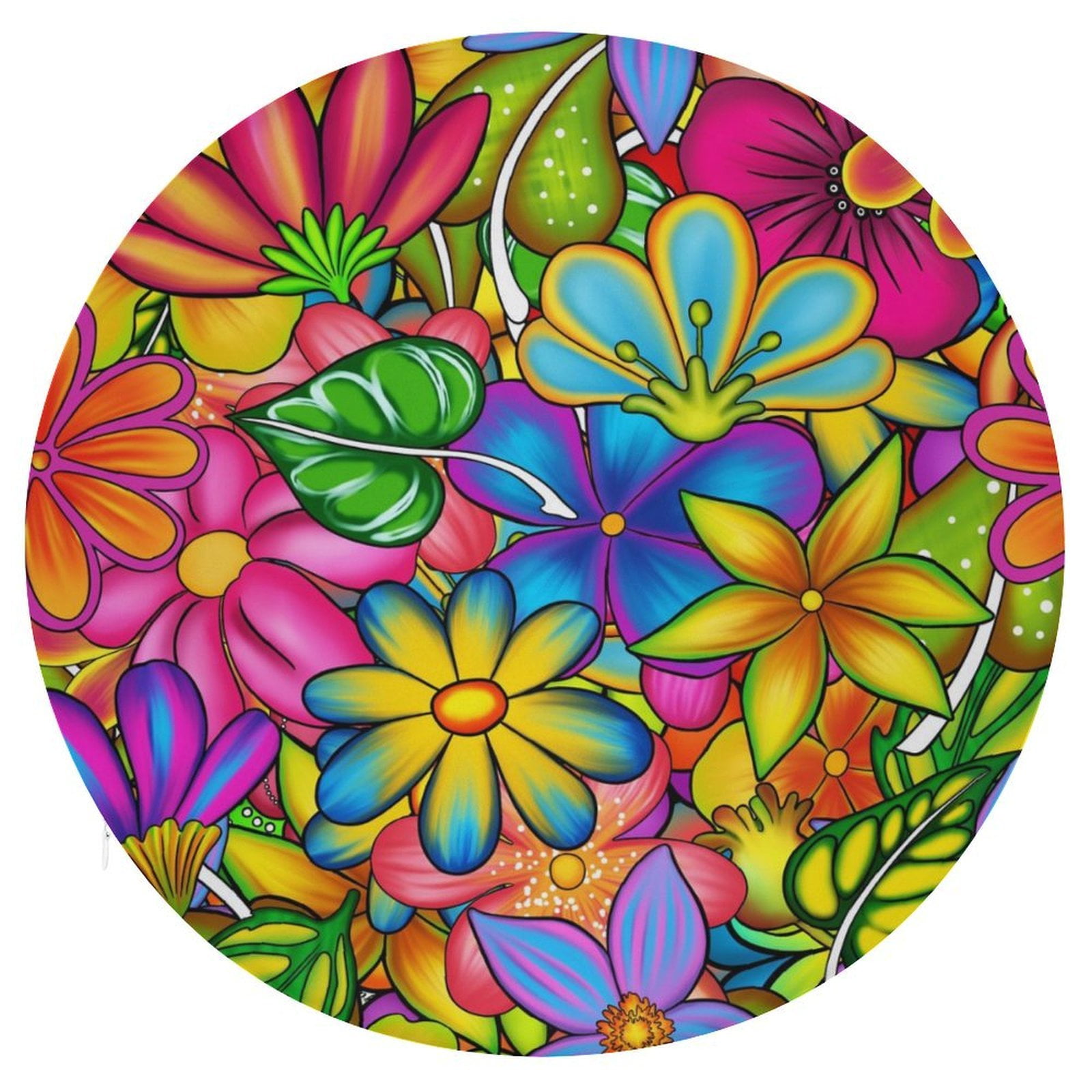 15.3in Round Cushion Is Not Easy To Deform Durable Breathable Four ...