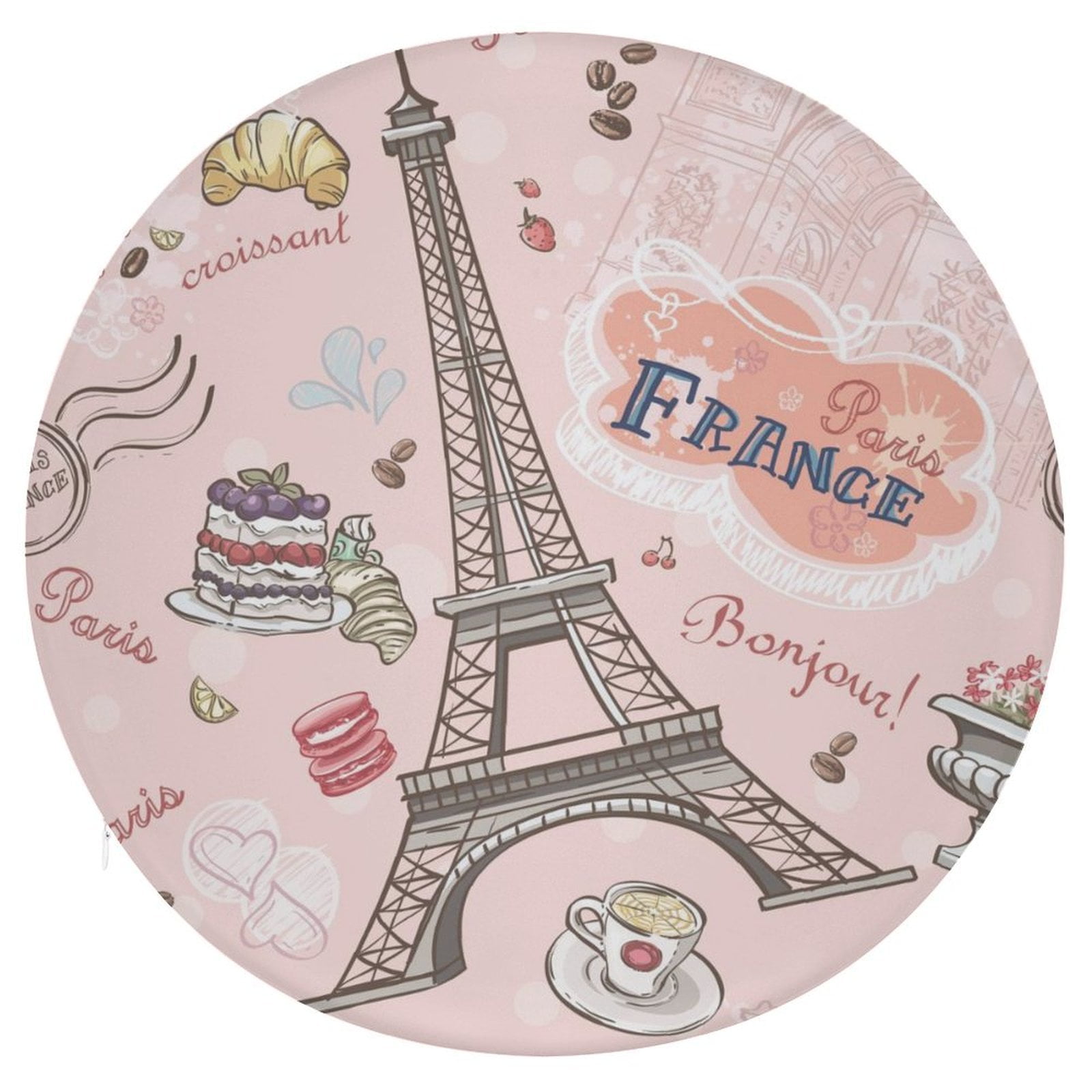 15.3in Round Cushion Is Not Easy To Deform Durable Breathable Four ...