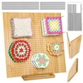 15.4" Foldable Crochet Blocking Board, Upgrade Large Blocking Board ...