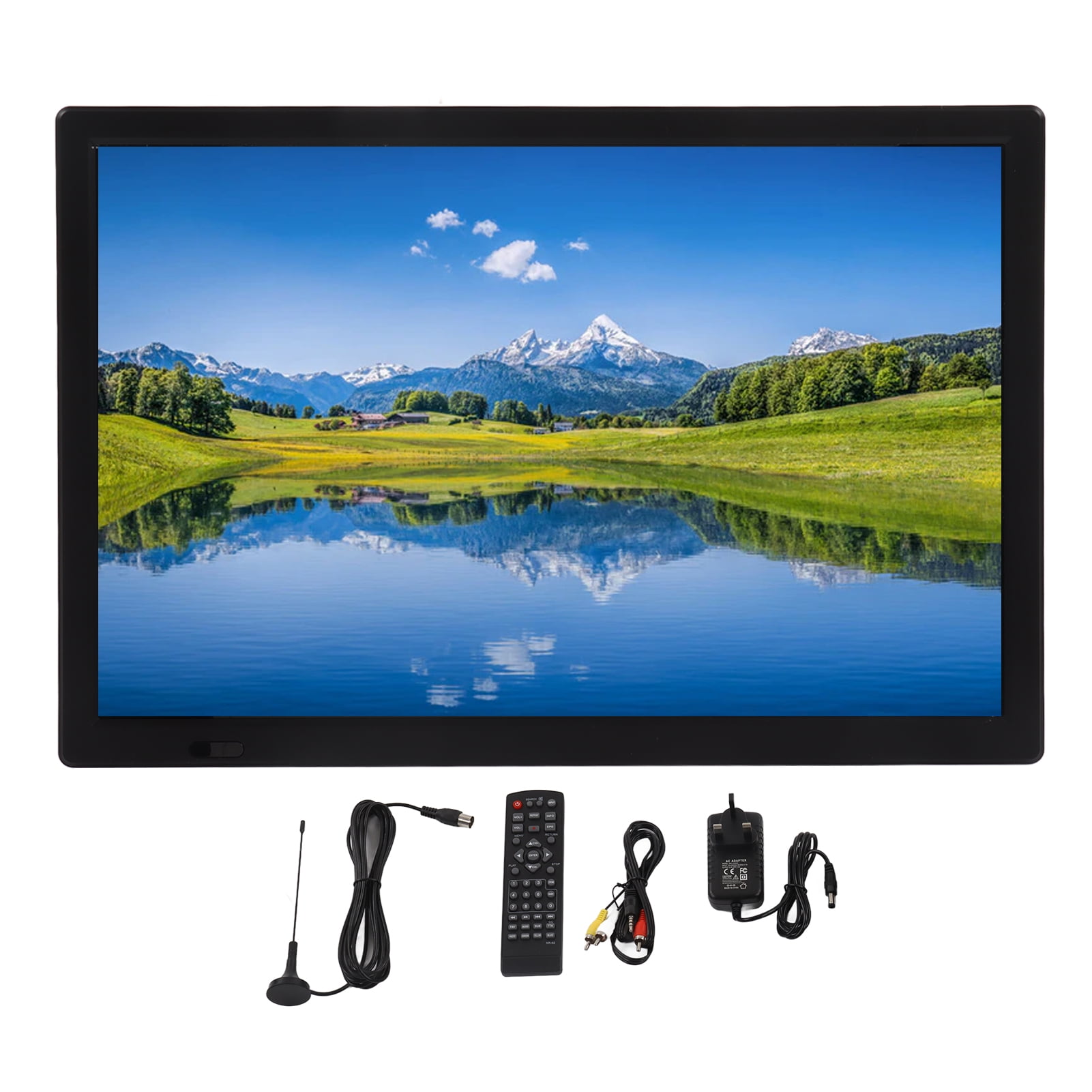 15.4 Inch Portable LED TV Rechargeable High Sensitivity Portable TV LCD ...