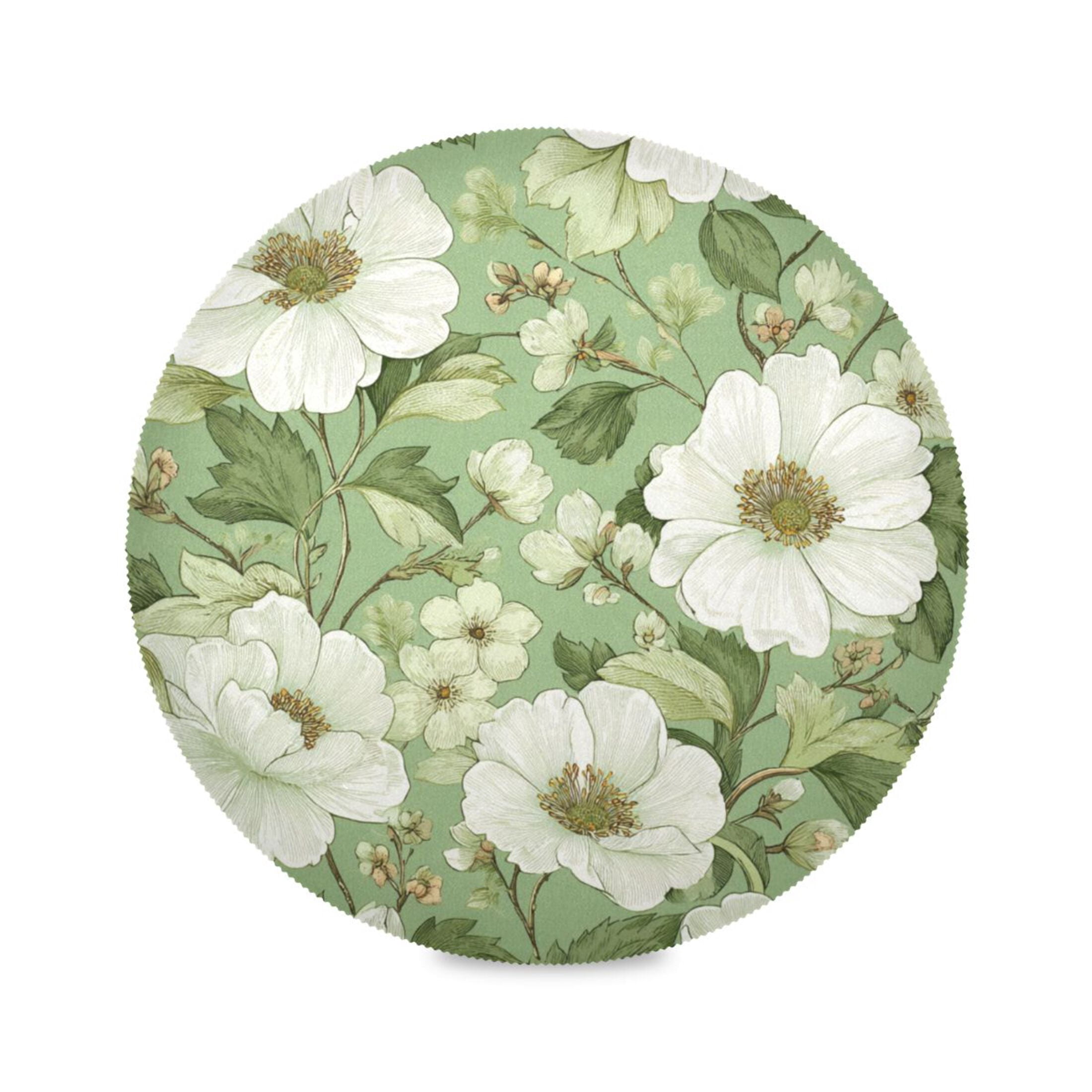 15.4 Inch Round Placemats Set of 1 Washable Heat Resistant Placemats ...
