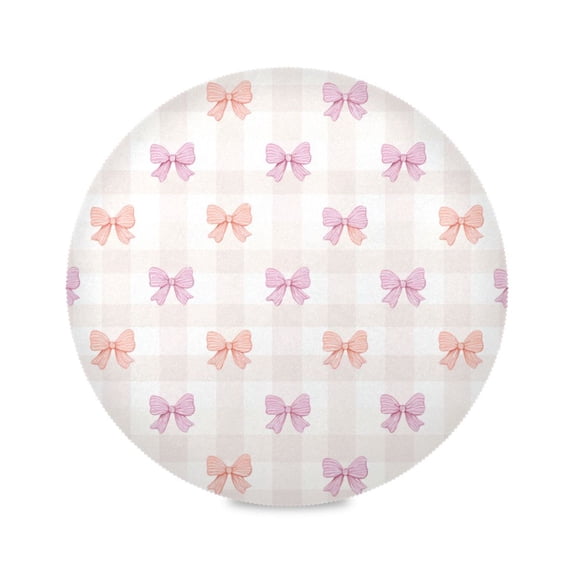 15.4 Inch Round Placemats Set of 1 Washable Heat Resistant Placemats ...