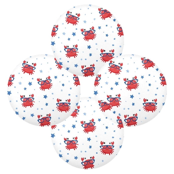 15.4 Inch Round Placemats Set of 4 Washable Heat Resistant Placemats ...