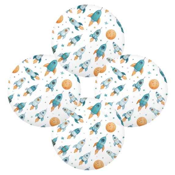 15.4 Inch Round Placemats Set of 4 Washable Heat Resistant Placemats ...