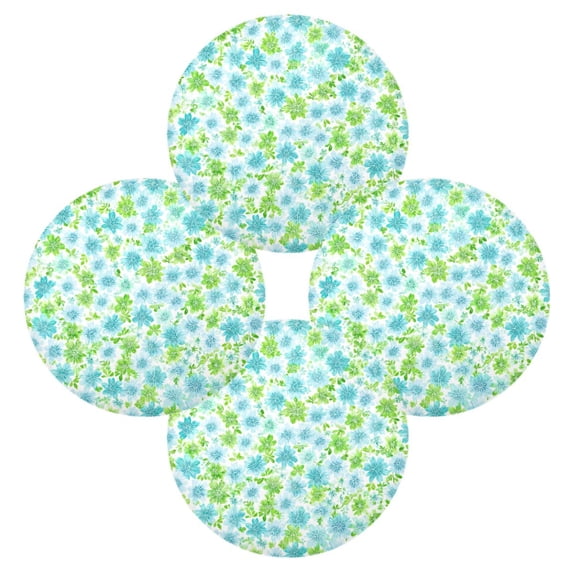 15.4 Inch Round Placemats Set of 4 Washable Heat Resistant Placemats ...