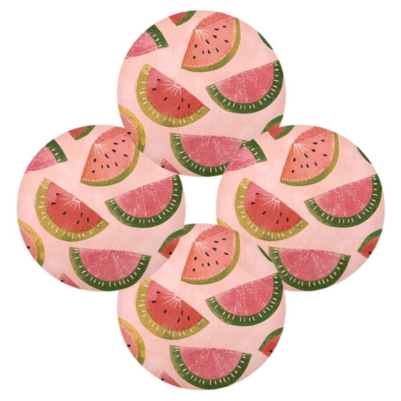 15.4 Inch Round Placemats Set of 4 Washable Heat Resistant Placemats ...