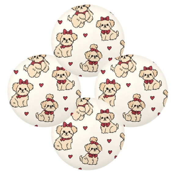 15.4 Inch Round Placemats Set of 4 Washable Heat Resistant Placemats ...