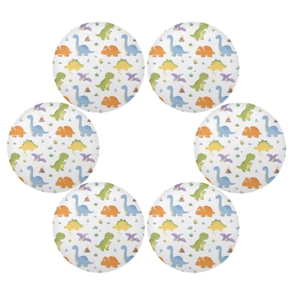 15.4 Inch Round Placemats Set of 6 Washable Heat Resistant Placemats ...