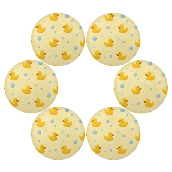 15.4 Inch Round Placemats Set of 6 Washable Heat Resistant Placemats ...