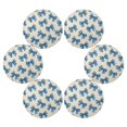 15.4 Inch Round Placemats Set of 6 Washable Heat Resistant Placemats ...