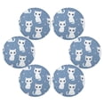 15.4 Inch Round Placemats Set of 6 Washable Heat Resistant Placemats ...