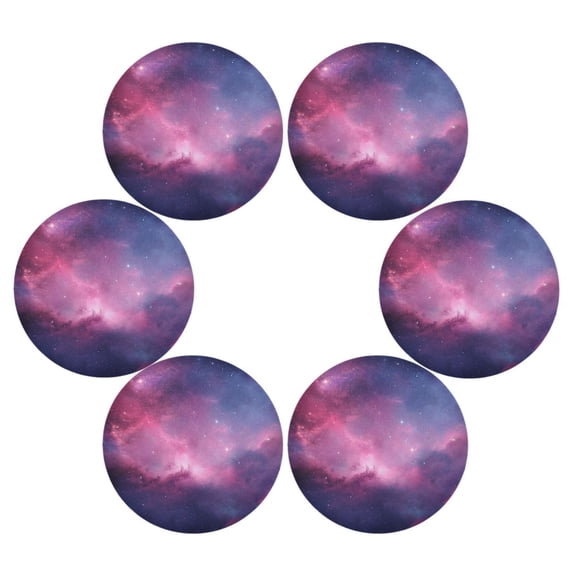 15.4 Inch Round Placemats Set of 6 Washable Heat Resistant Placemats ...