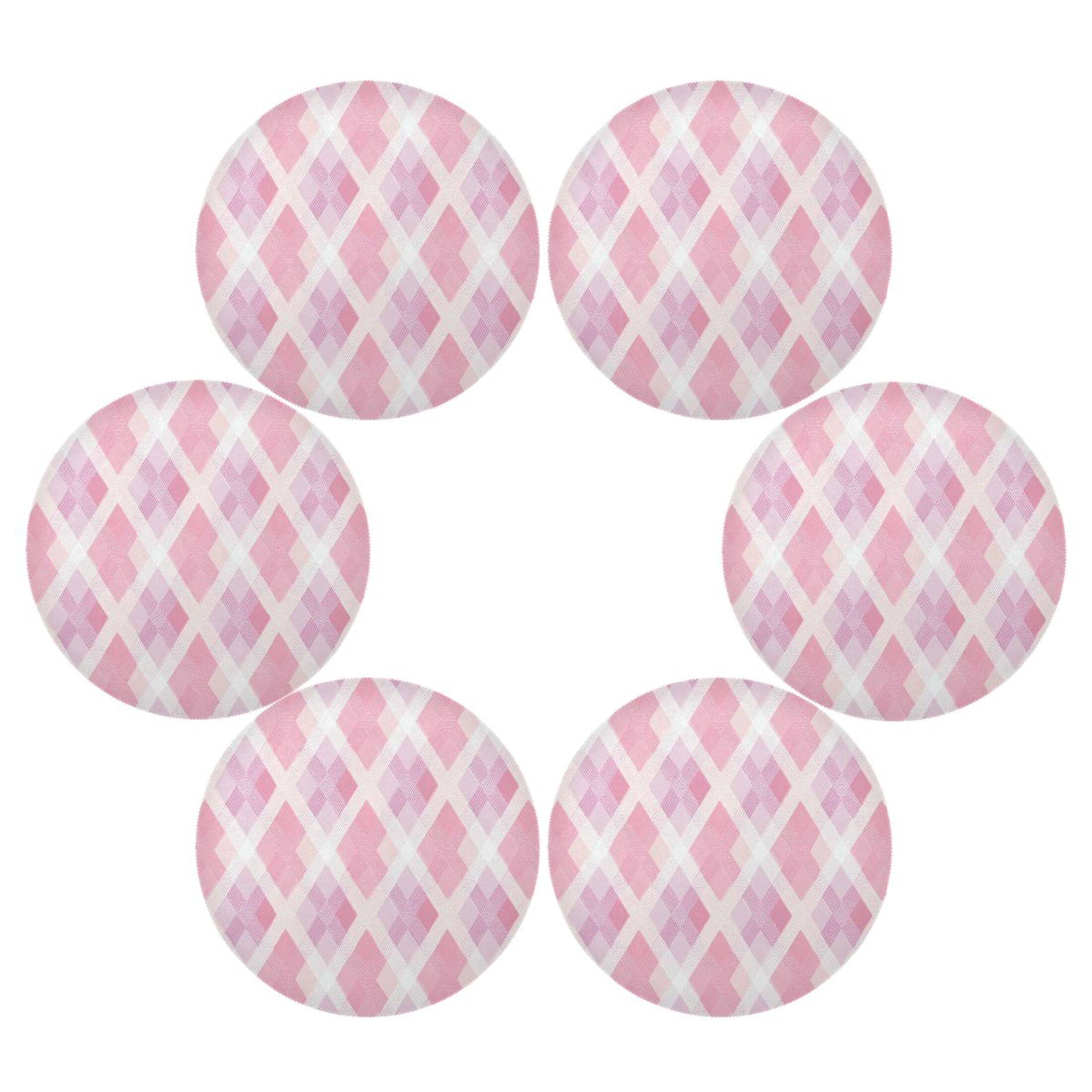 15.4 Inch Round Placemats Set of 6 Washable Heat Resistant Placemats ...