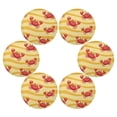 15.4 Inch Round Placemats Set of 6 Washable Heat Resistant Placemats ...