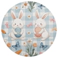 15.4 Inch Round Woven Placemats set of 1 for Dining Table Washable Heat ...