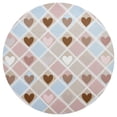 15.4 Inch Round Woven Placemats set of 1 for Dining Table Washable Heat ...