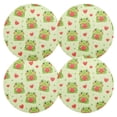 15.4 Inch Round Woven Placemats set of 4 for Dining Table Washable Heat ...