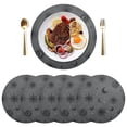 15.4 Inch Round Woven Placemats set of 6 for Dining Table Washable Heat ...