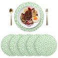 15.4 Inch Round Woven Placemats set of 6 for Dining Table Washable Heat ...