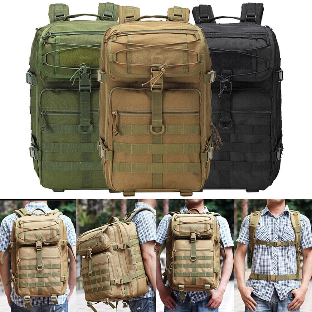 15-45L Tactical Molle Travel Backpack Military Sling Chest Shoulder Pack Bag - Walmart.com