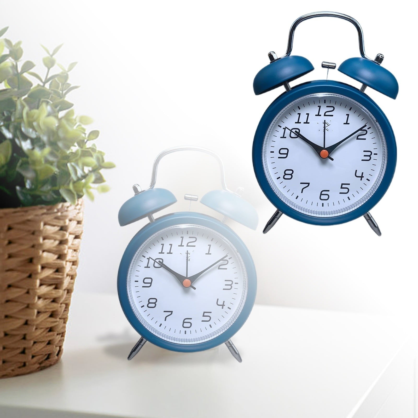 15.5*2.5*6.3cm Metal Alarm Clock Children's Clock With Night Light ...