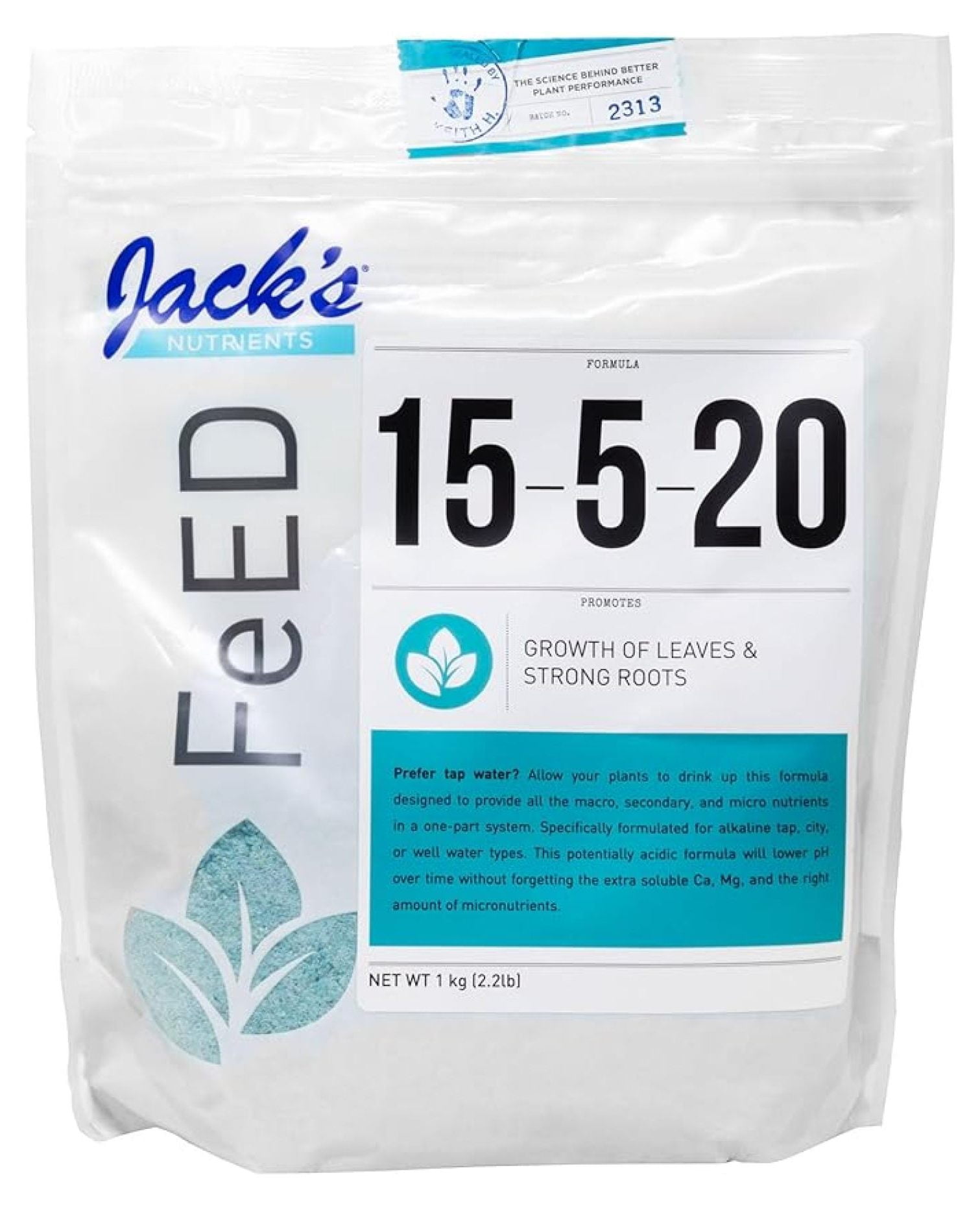 15-5-20 Water Soluble Fertilizer - Lower pH for Hydroponics, Leaf ...